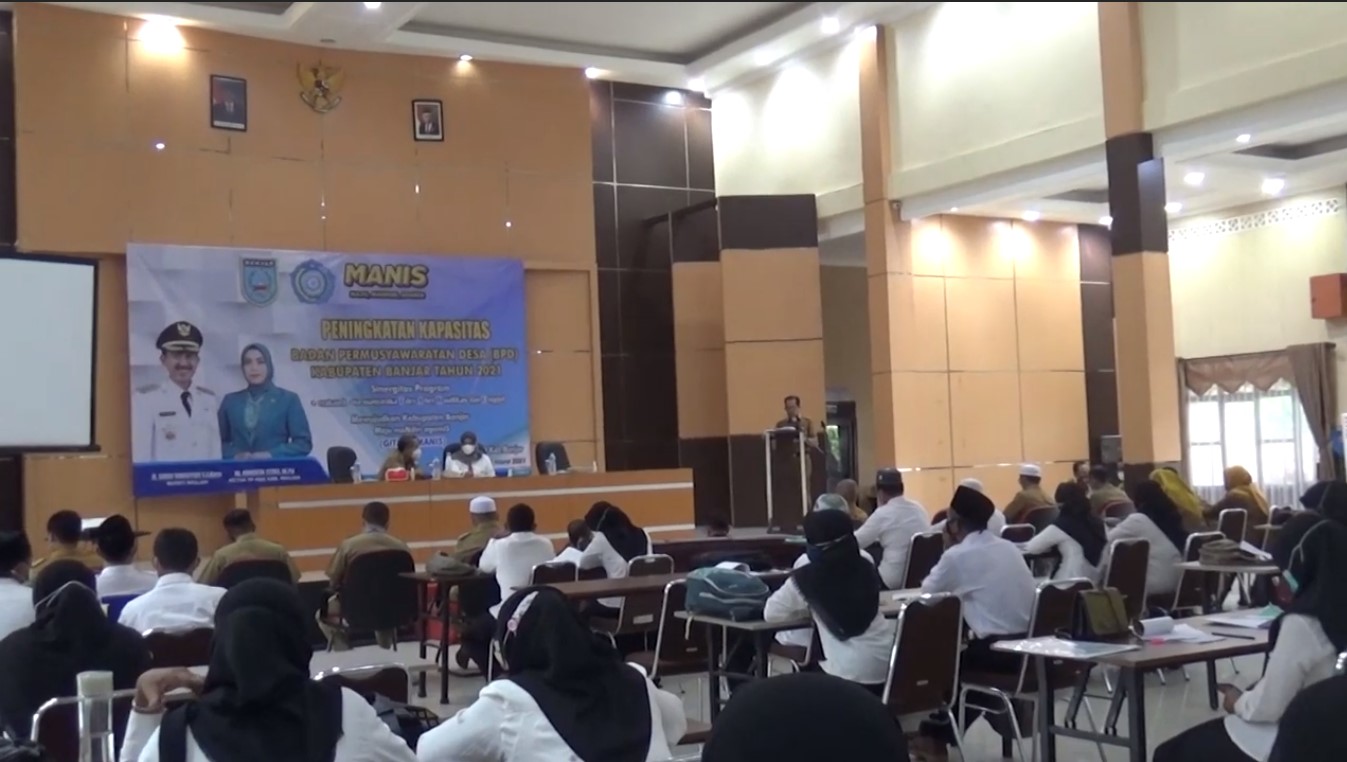Gelar Pelatihan Kapasitas Bpd Se Kabupaten Banjar Tahun 2021